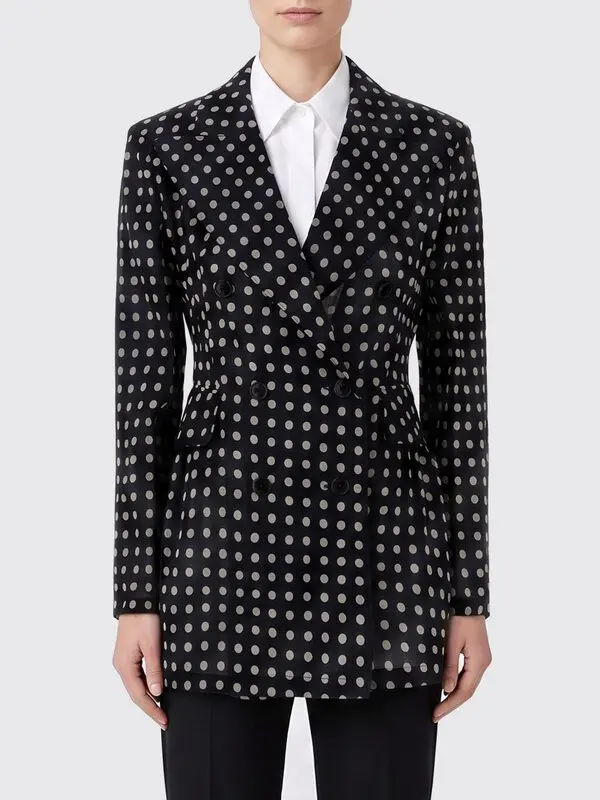 Ermanno Scervino Polka Dot Double Breasted Blazer