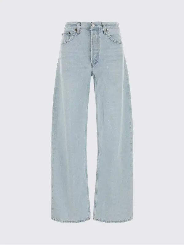 AGOLDE Arc High-waisted Wide-leg Jeans - Denim