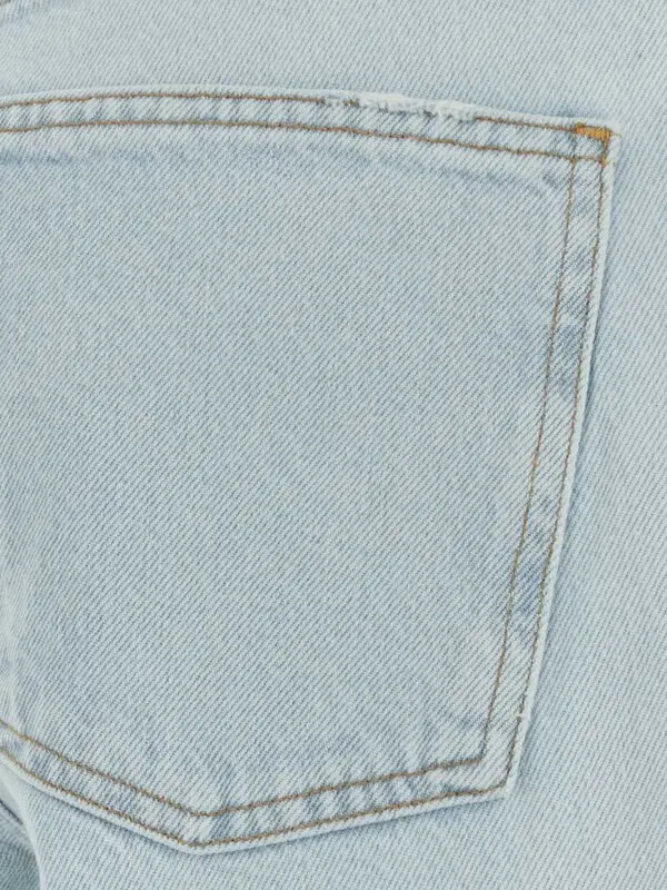 AGOLDE Arc High-waisted Wide-leg Jeans - Denim