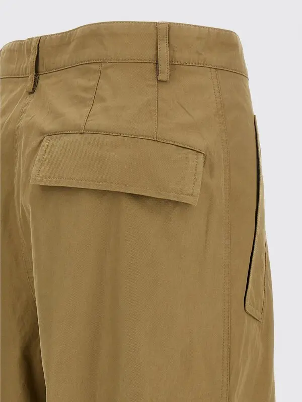 Dries Van Noten Cotton Blend Wide Leg Trousers