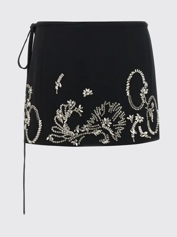 Dries Van Noten Embellished Wrap Skirt