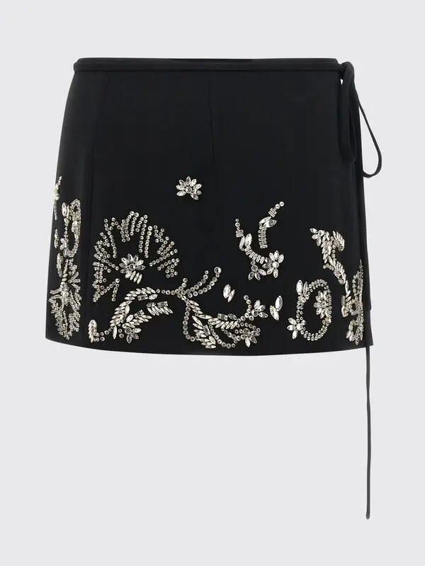 Dries Van Noten Embellished Wrap Skirt