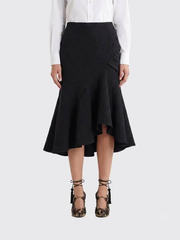 Dries Van Noten Jacquard Cotton-blend Tulip Midi Skirt