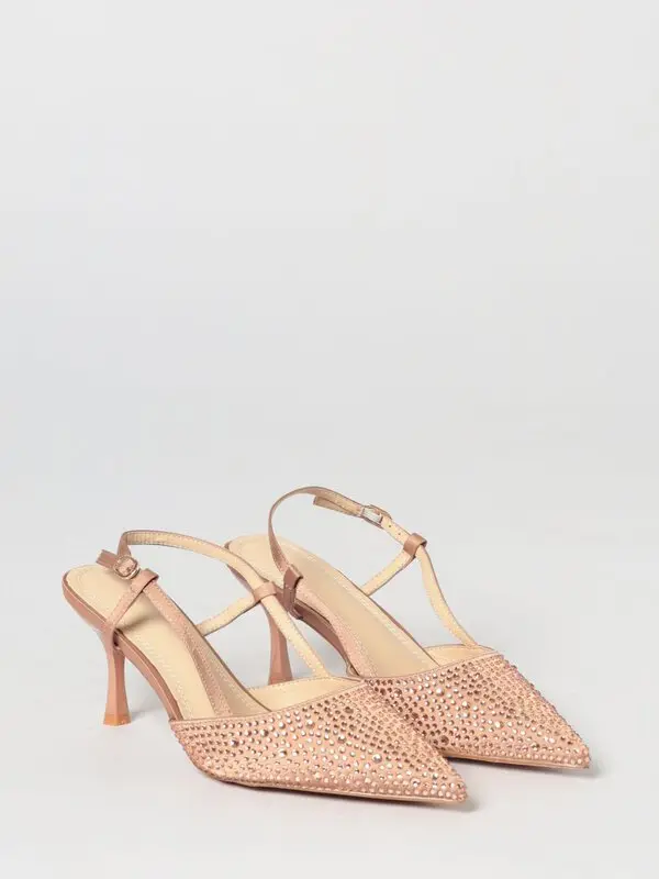 TWENTY FOURHAITCH Embellished Slingback Pumps - Bronze