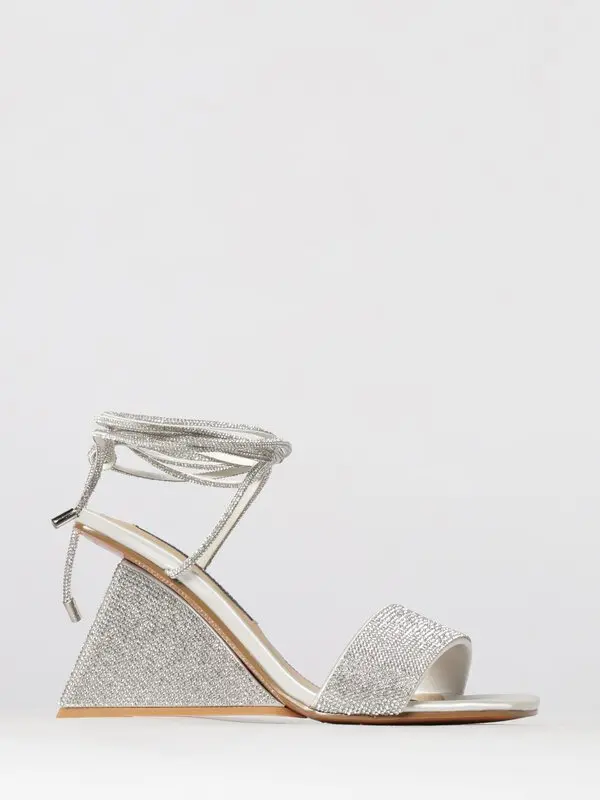 TWENTY FOURHAITCH Lezira Glitter Polyurethane Wedge Sandals