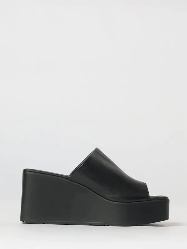 VIC MATIE Platform Heeled Sandals - Black