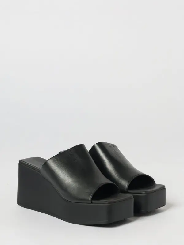 VIC MATIE Platform Heeled Sandals - Black