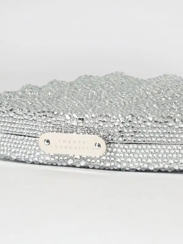 TWENTY FOURHAITCH Embellished Shell Clutch