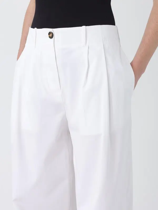 MEIMEIJ Classic High-waisted Stretch Cotton Trousers