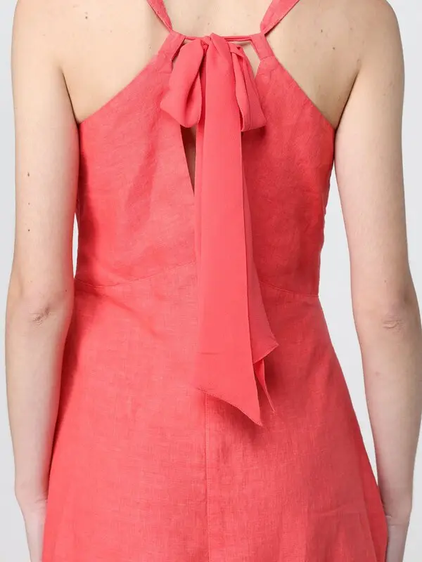 120% Lino Maxi Dress - Red