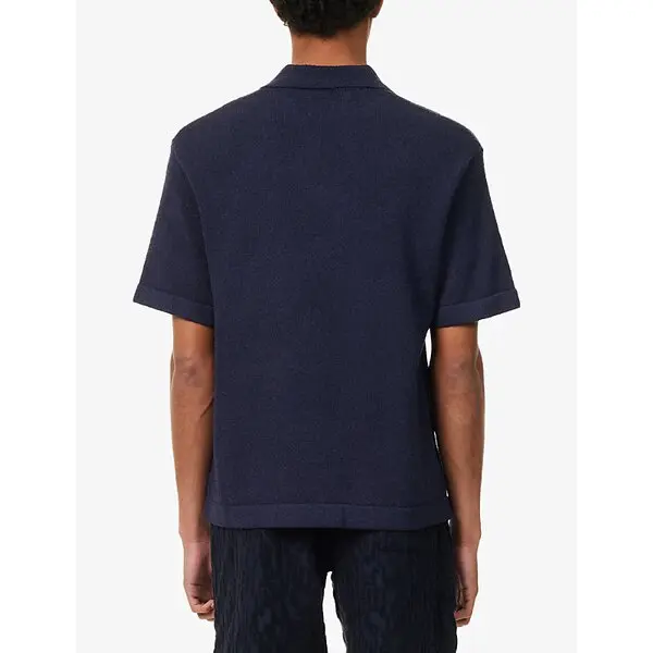 RAITH Miguel Boucle Cotton-blend Polo Shirt