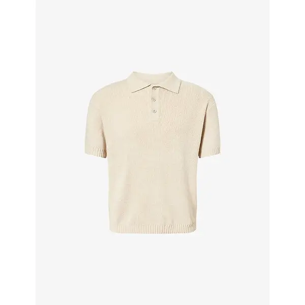 RAITH Sorelle Ribbed Knit Polo Shirt