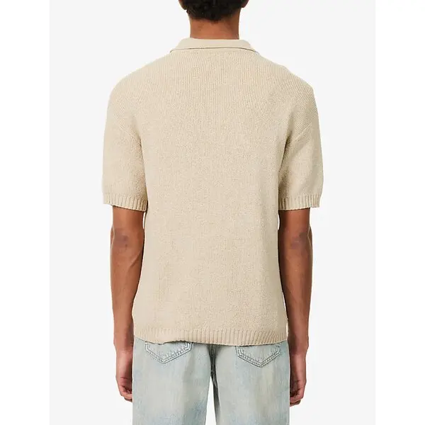 RAITH Sorelle Ribbed Knit Polo Shirt