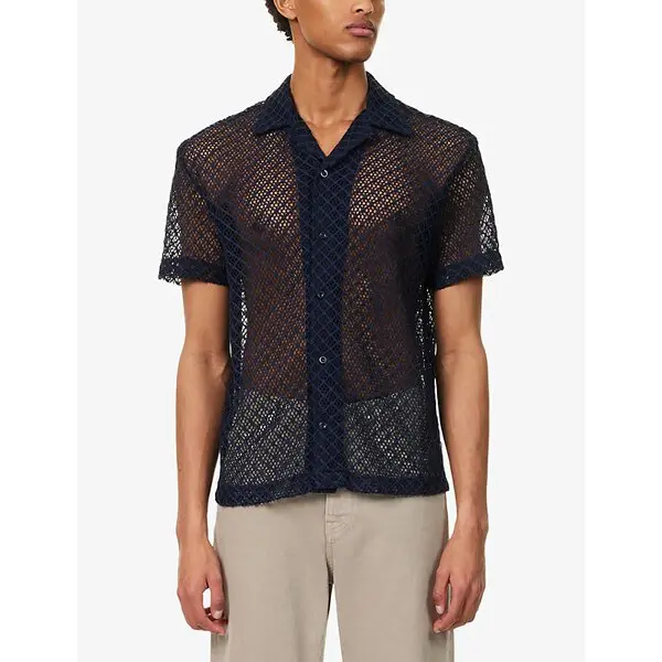 RAITH Marcelo Open-knit Cotton Shirt