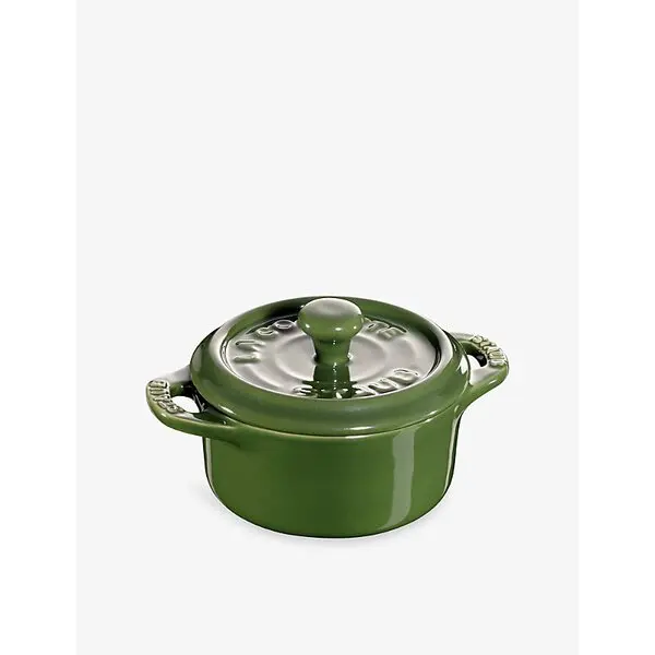 STAUB Mini Cocotte Ceramic Casserole Dish 10cm - Basil Green