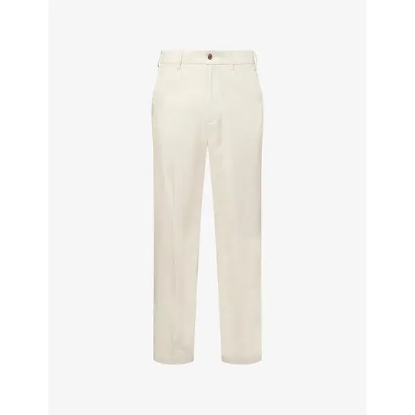 Dunhill Stretch Tailored Cotton Chino Trousers