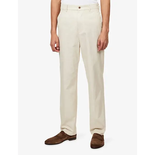 Dunhill Stretch Tailored Cotton Chino Trousers