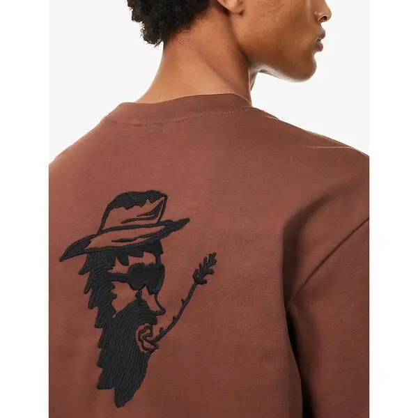 Oas Ovi Embroidered Cotton T-shirt