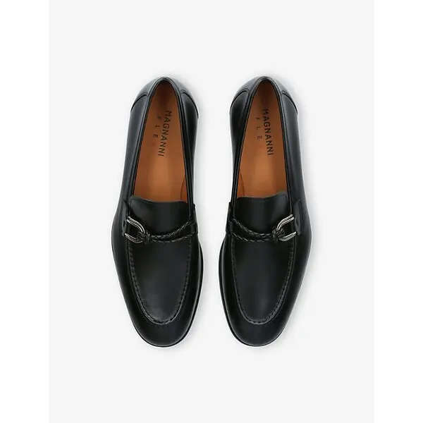 Magnanni Leather Horsebit Loafers