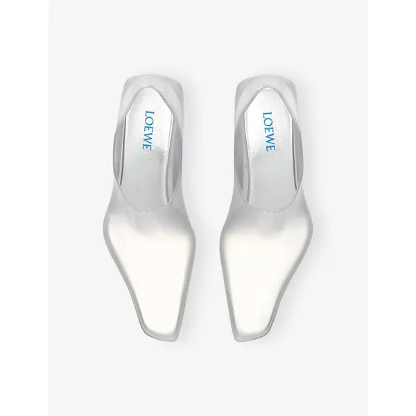 Loewe Emily Aqua 45 Pvc Heeled Ankle Boots - Other