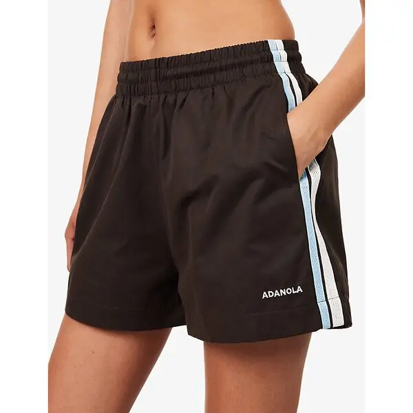 ADANOLA Woven Tape-trim Shorts