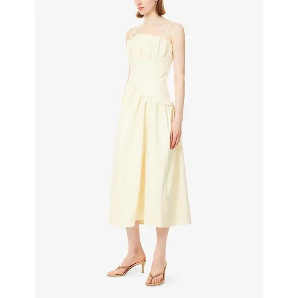 PRETTY LAVISH Zaria Corset Woven Maxi Dress