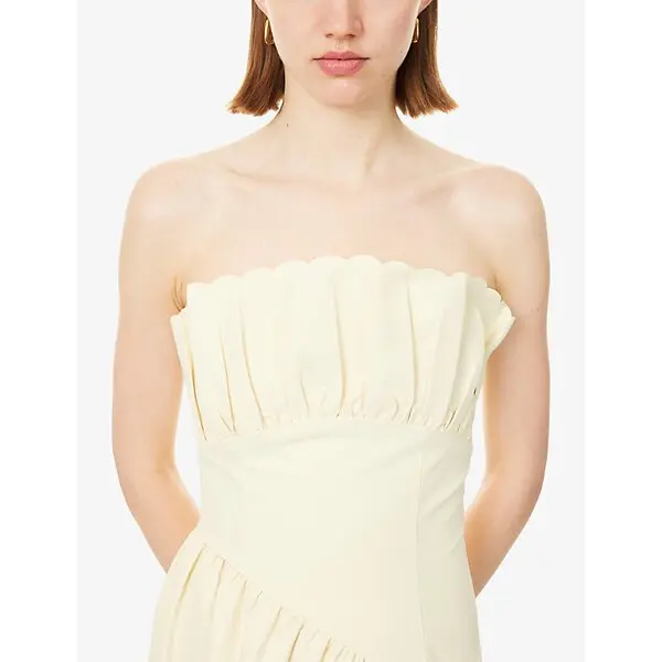 PRETTY LAVISH Zaria Corset Woven Maxi Dress