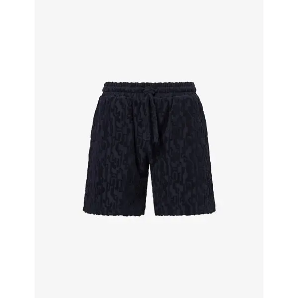 RAITH Fausto Flocked Cotton-blend Shorts