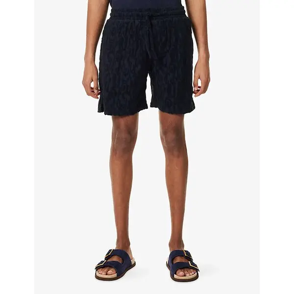 RAITH Fausto Flocked Cotton-blend Shorts