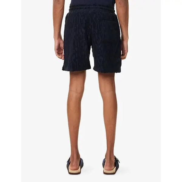 RAITH Fausto Flocked Cotton-blend Shorts