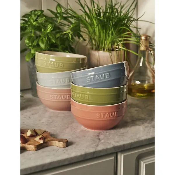 STAUB Macaron Set Of Six Ceramic Bowls