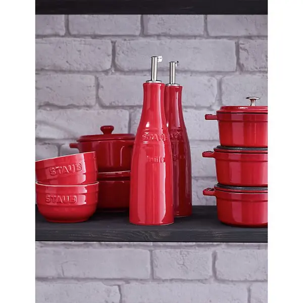 STAUB Brand-embossed Ceramic Oil And Vinegar Cruet Set