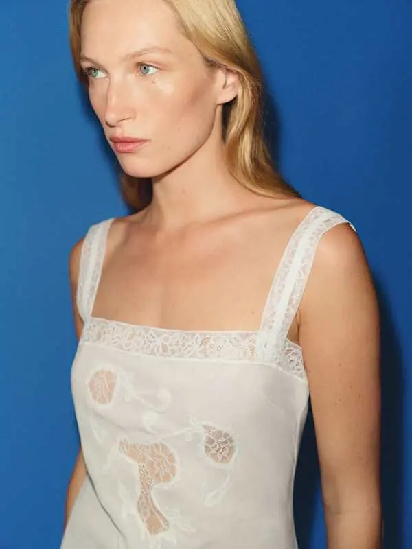 REFORMATION Chloe Lace Midi Dress