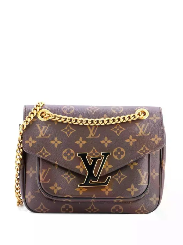 LOUIS VUITTON Passy Monogram Canvas Crossbody Bag - Brown