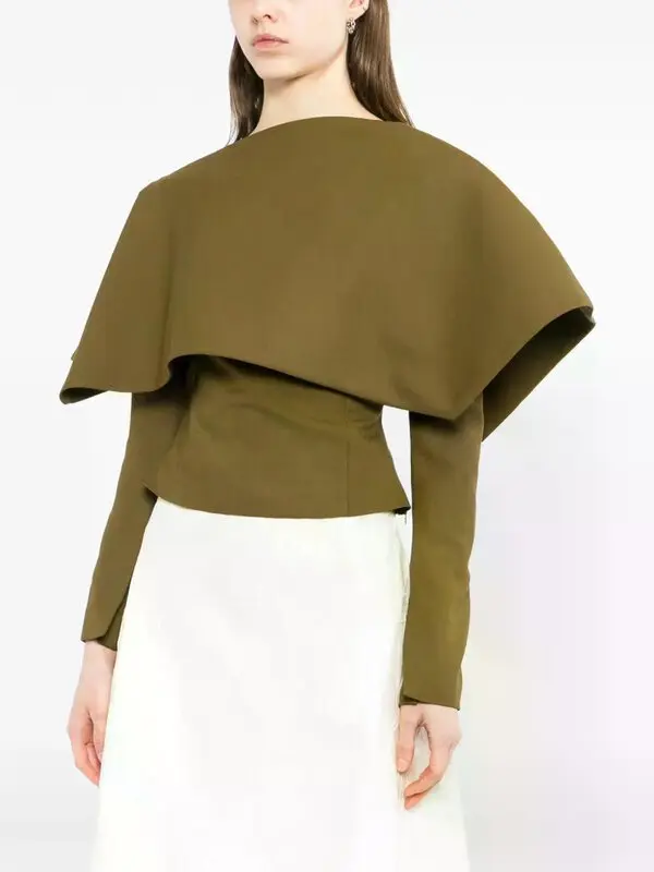 A.W.A.K.E. Mode Asymmetric Collar Top