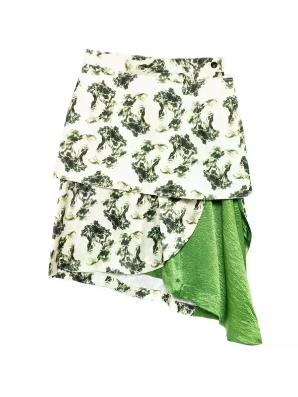 Toga Floral Canvas Skirt