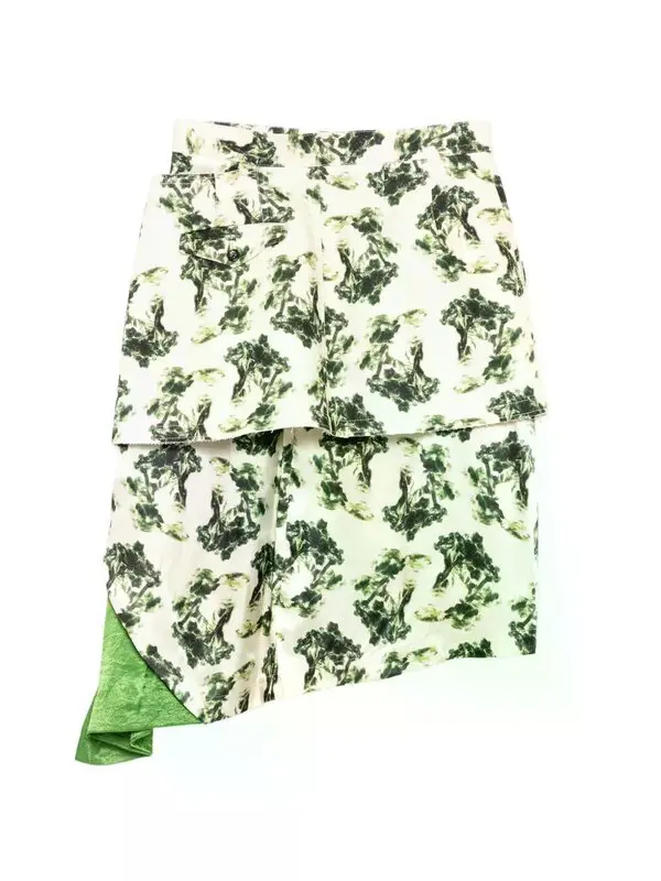 Toga Floral Canvas Skirt