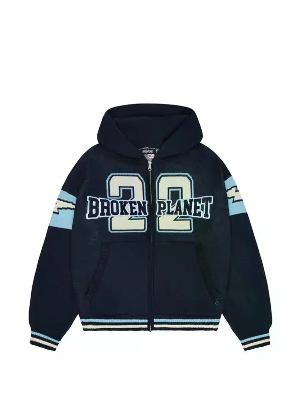 BROKEN PLANET Varsity Zip-up Hoodie