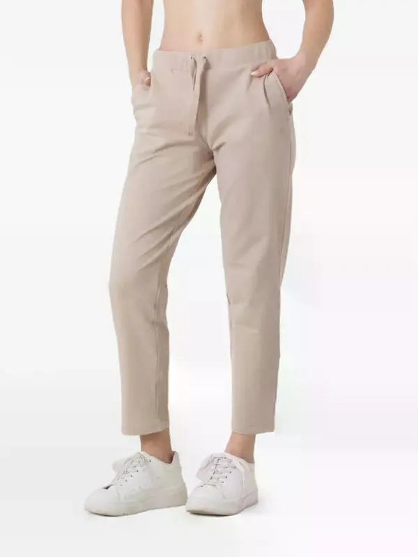 DIMENSIONE DANZA Beige Drawstring Track Pants