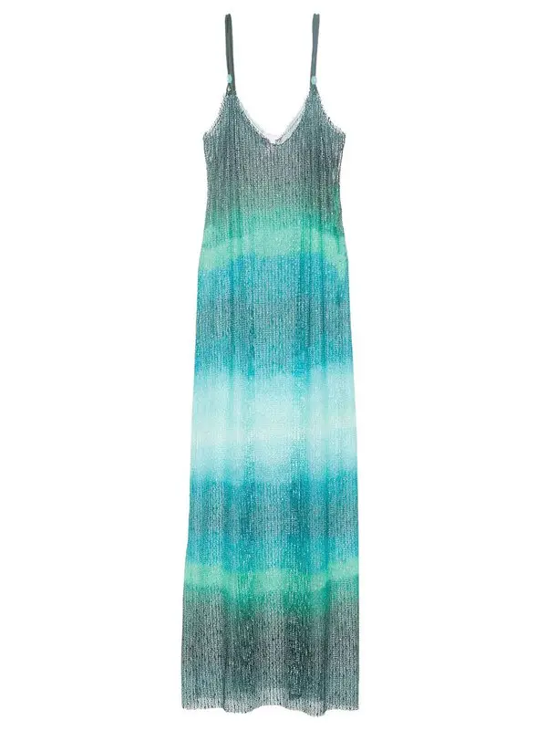 PIN-UP STARS Tie-dye Maxi Dress - Blue