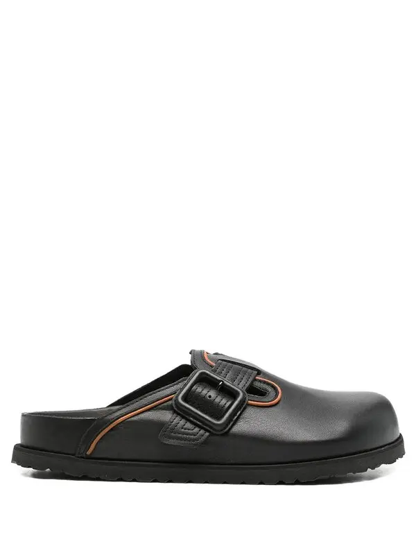 BIRKENSTOCK Boston Exquisite Nappa Leather Mule - Black