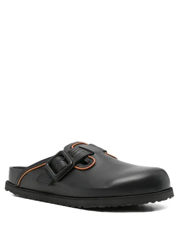 BIRKENSTOCK Boston Exquisite Nappa Leather Mule - Black