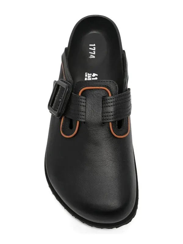 BIRKENSTOCK Boston Exquisite Nappa Leather Mule - Black