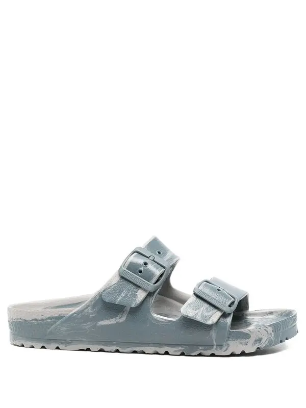 BIRKENSTOCK Arizona Marbled-effect Eva Sandals - Grey