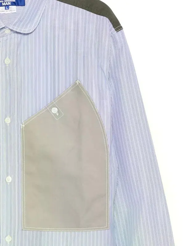 Junya Watanabe Striped Panelled Shirt