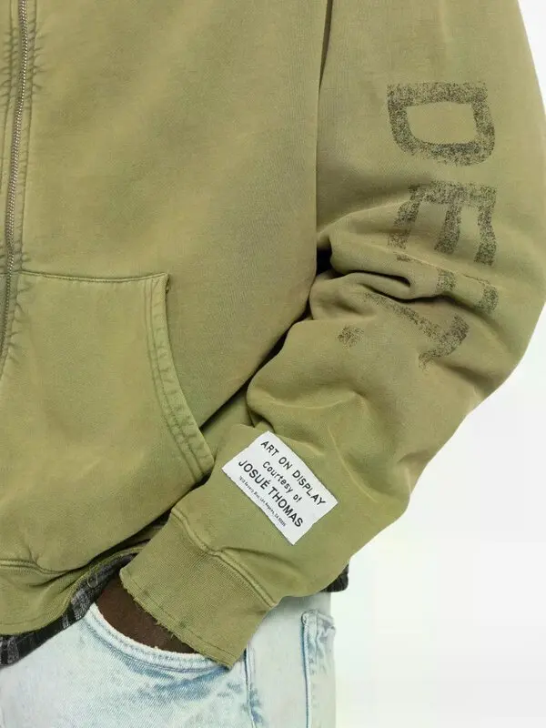 GALLERY DEPT. Logo Print Zip-fastening Hoodie