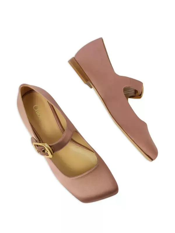Chloé Polly Buckle-strap Ballet Flats