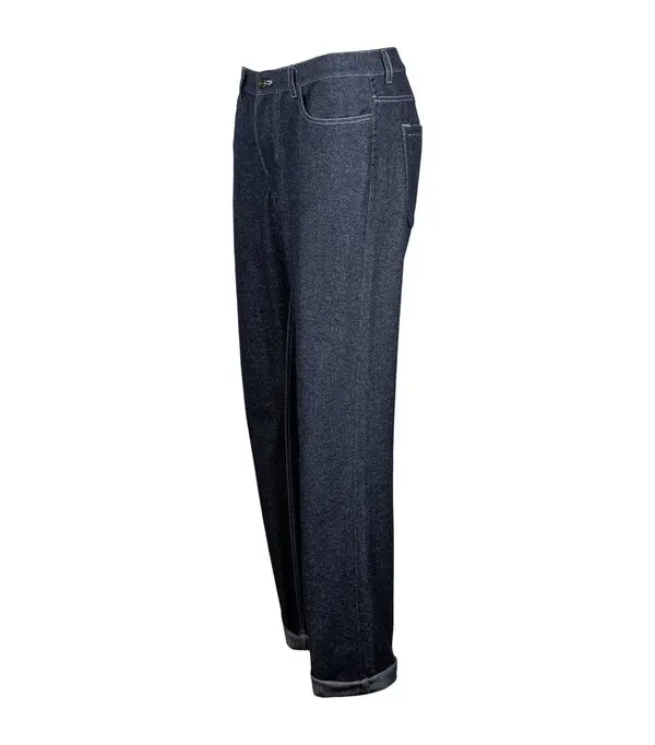 ALAN SCOTT Cashmere-blend Relaxed Jeans