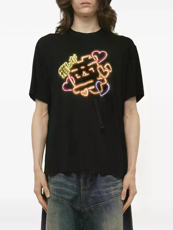 DOUBLET Neon-paint T-shirt