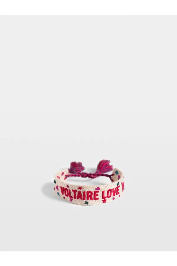 Zadig&Voltaire Love Woven Bracelet With Tassels - Natural